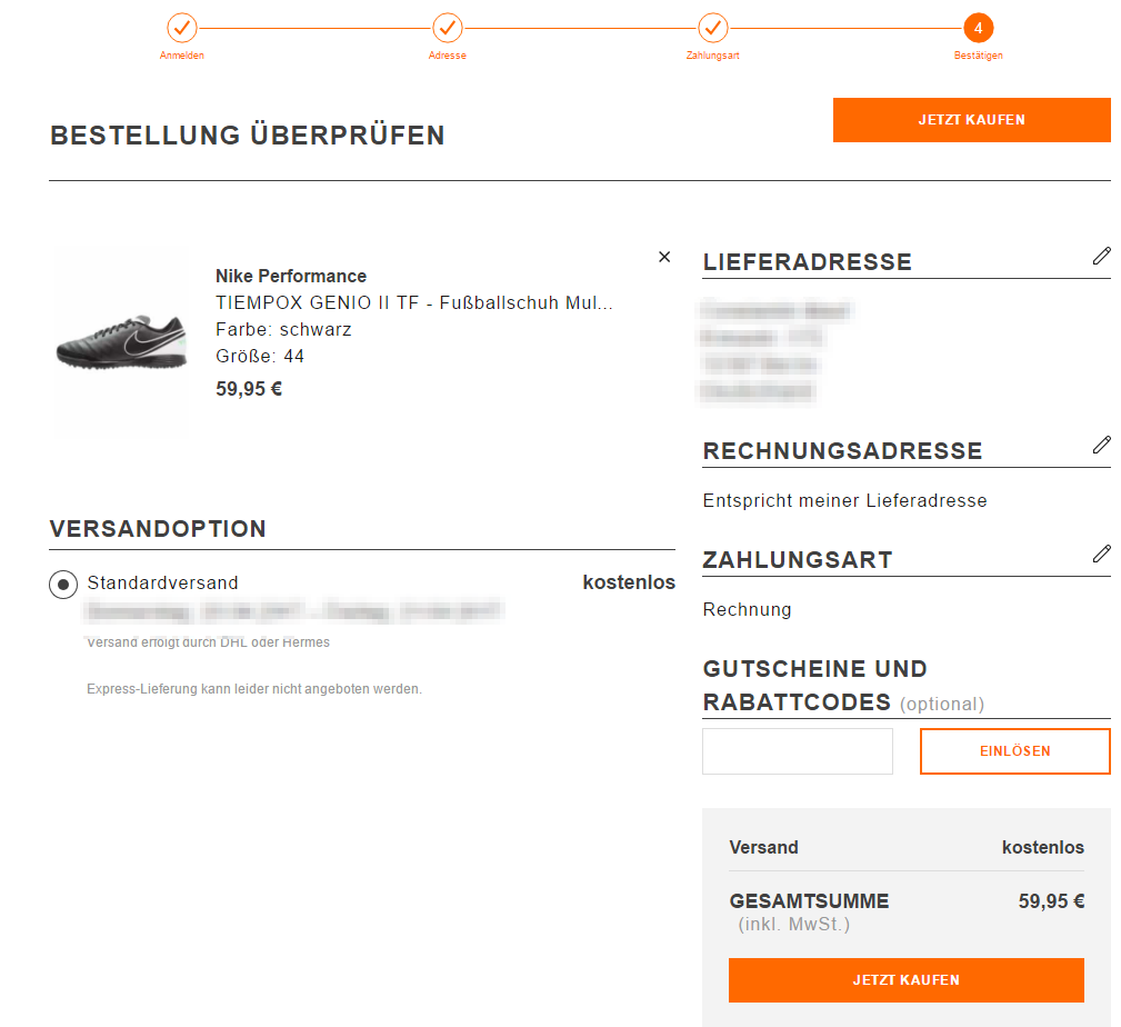 Auf Rechnung Kaufen